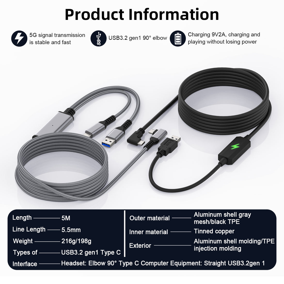 Link Cable for Quest 3 | Meta Quest Charging Cable - AMVR