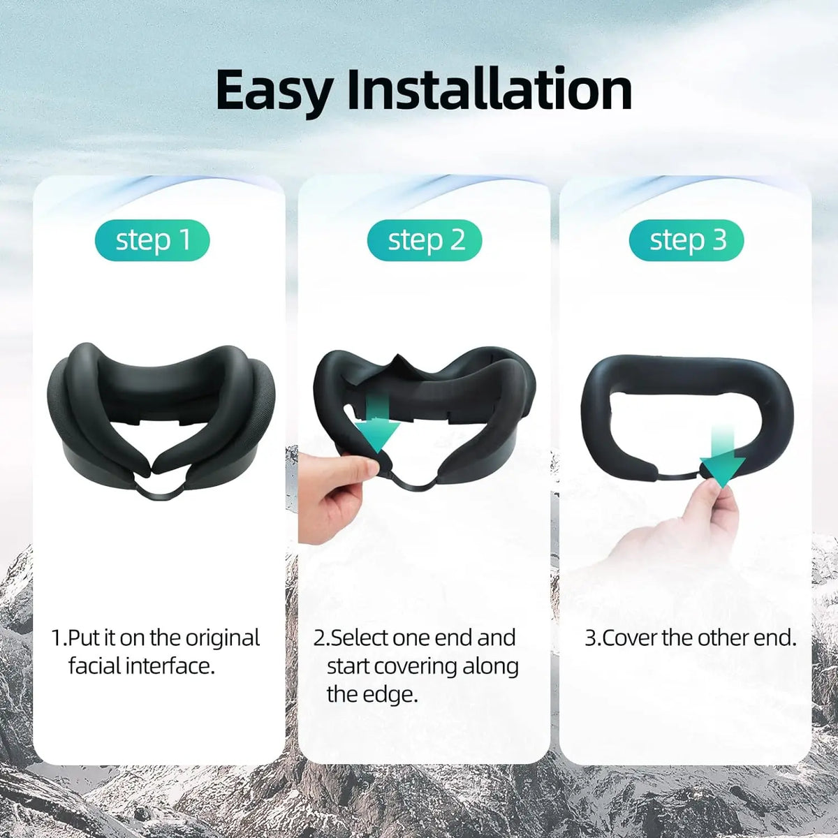 Quest 3 Silicone Cover | Meta Quest 3 Silicone Facial Interface - AMVR