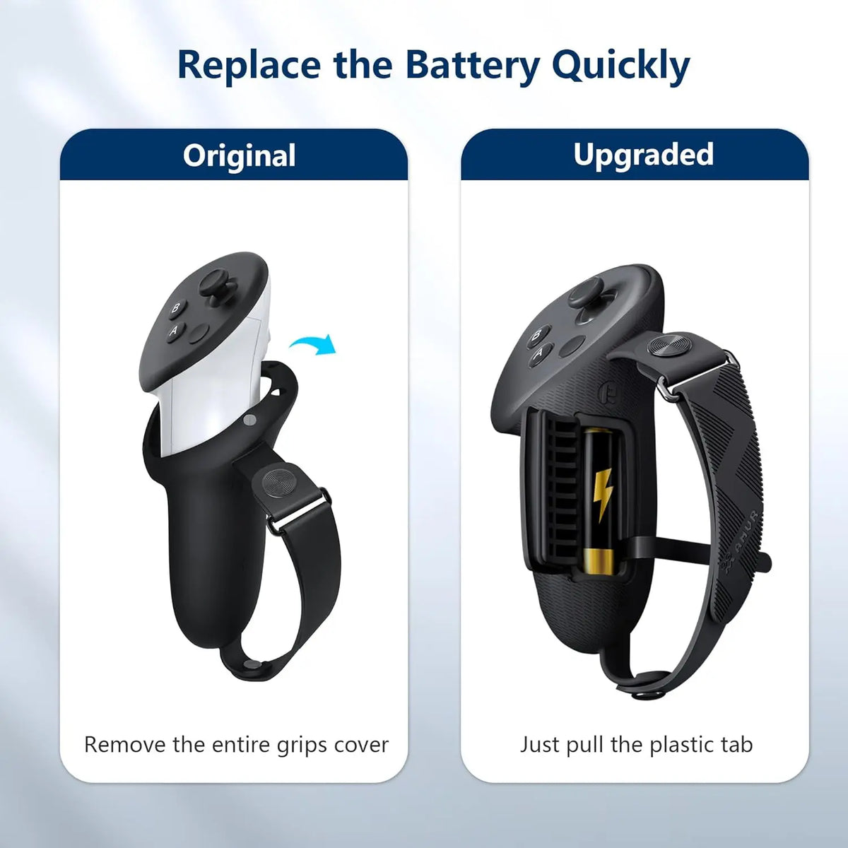 VR Controller Grips | Quest 3 Controller Grips - AMVR