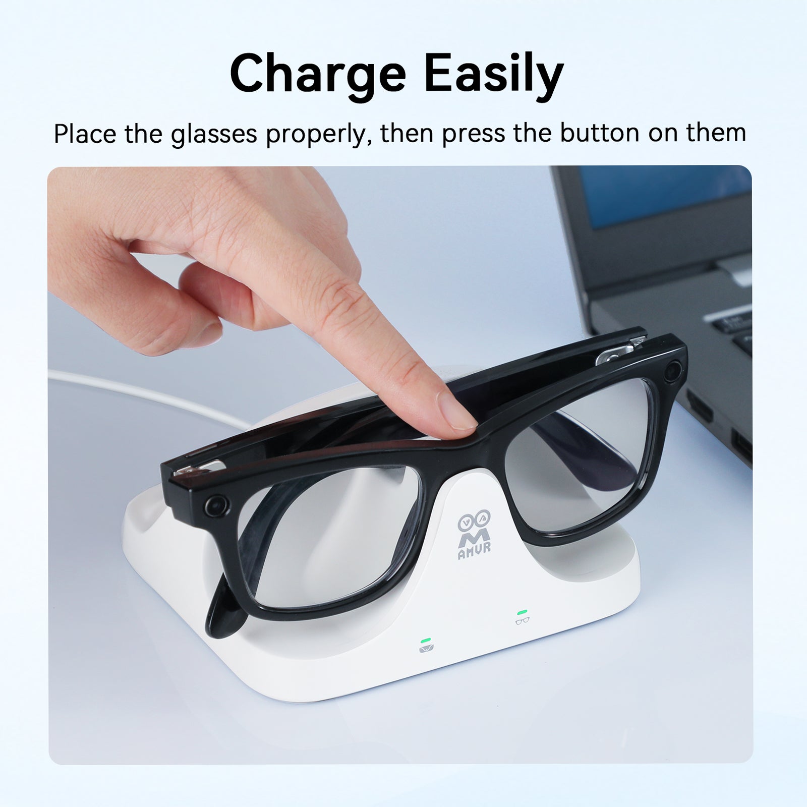 CD3 Charging Dock for Ray-Ban Meta Charging Case and Ray-Ban Meta Glas